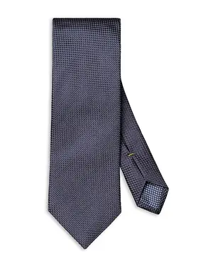 Eton Pin Dot Silk Neck Tie - Navy