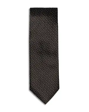 Eton Pin Dot Silk Tie - Black