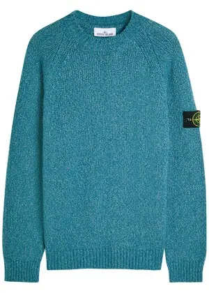 Stone Island Logo Knit Jumper