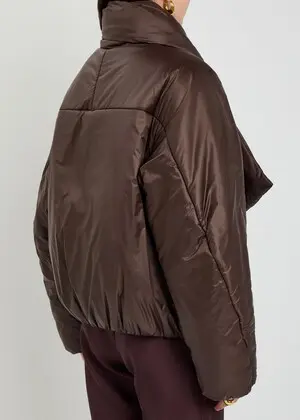 ARMARIUM Scarf-effect Padded Nylon Jacket