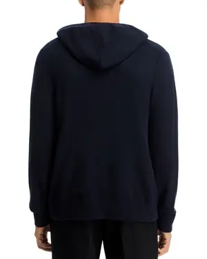 Vince Cashmere Zip-up Hoodie - Coastal/medium Gray