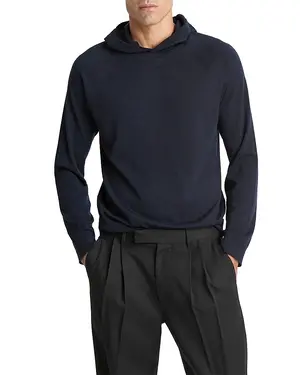 Vince Merino & Cashmere Pullover Hoodie - Coastal