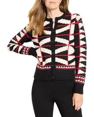 NIC+ZOE Scarlet Angles Knit Cardigan