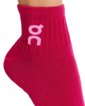 On Logo Mid Socks Pack - Orchid/comet