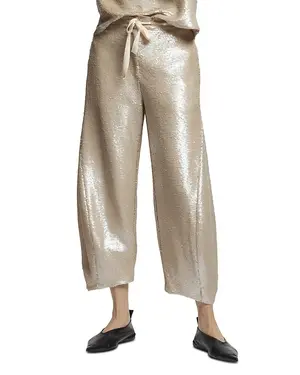 SAINT ART Shane Sequin Barrel Pants