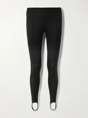 THE FRANKIE SHOP Caserta Piped Stretch-jersey Stirrup Leggings