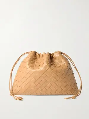 Bottega Veneta Intrecciato Leather Pouch - Neutrals