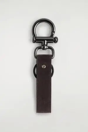 Cos Leather Keyring - Brown