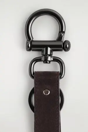 Cos Leather Keyring - Brown