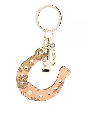 ALVIERO MARTINI 1° CLASSE Horseshoe Keyring - Neutrals