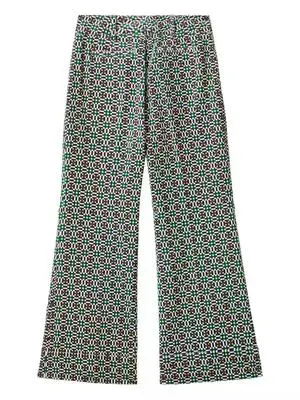 La DoubleJ Hendrix Geometric-print Trousers