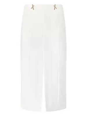 GENNY Embellished Front-slit Midi Skirt