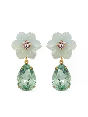 JENNIFER BEHR Juna Flower-drop Earrings - Gold