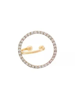 Charlotte Chesnais Crystal Ring Ear Cuff - Metallic