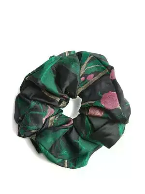 La DoubleJ Jacquard-patterned Giga Scrunchie - Black