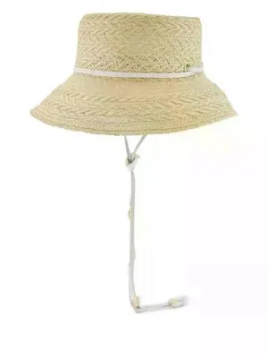 SENSI STUDIO Textured Straw Hat - Neutrals