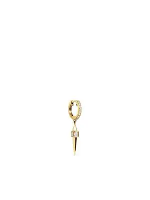 STATEMENT 18kt Yellow Diamond Hoop Earring - Gold