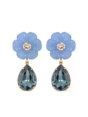 JENNIFER BEHR Juna Flower-drop Earrings - Gold