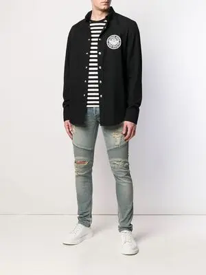 Balmain Embroidered Logo Shirt
