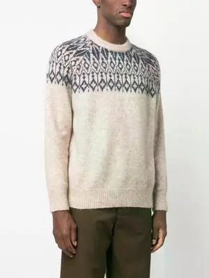 Brunello Cucinelli Patterned-knit Crew-neck Jumper