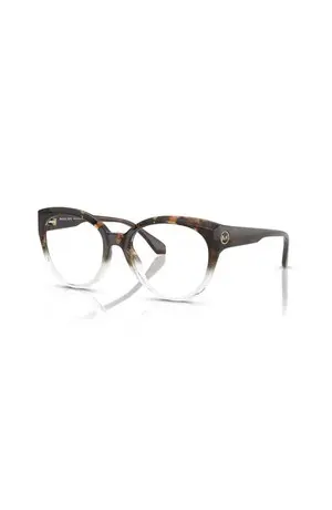 Michael Kors 52mm Round Full Rim Optical Glasses - Multicolor