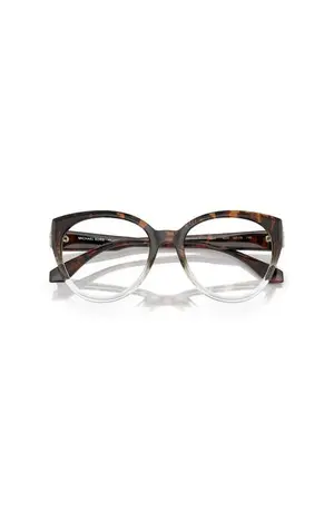 Michael Kors 52mm Round Full Rim Optical Glasses - Multicolor