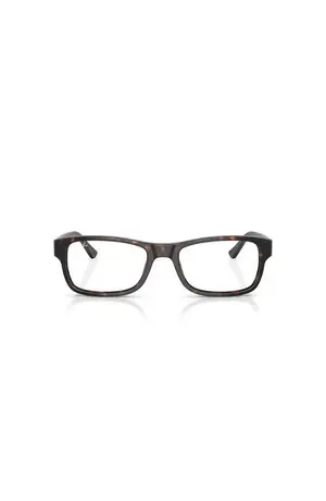 Ray-ban 55mm Square Full Rim Eyeglasses - Tortoise