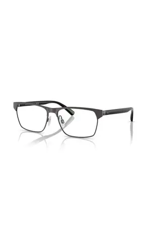 Polo Ralph Lauren Polo Ralph Lauren 57mm Rectangle Eyeglasses Grey