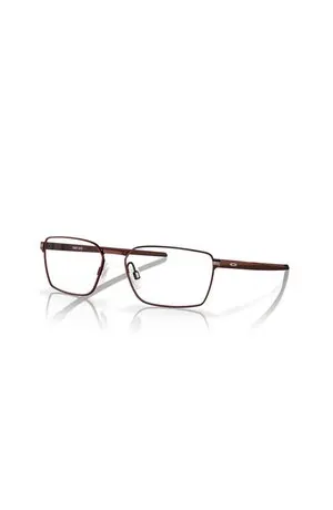 Oakley 53mm Rectangle Full Rim Optical Glasses Red