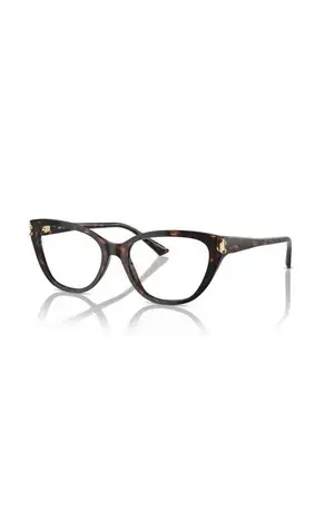 JIMMY CHOO 54mm Cat Eye Optical Glasses - Tortoise
