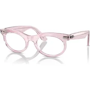 Ray-ban 50mm Oval Eyeglasses - Violet