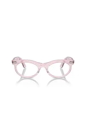 Ray-ban 50mm Oval Eyeglasses - Violet