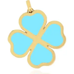 THE LOVERY FINE JEWELRY Lucky Clover Charm - Turquoise