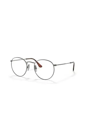 Ray-ban Round Frame Titanium Eyeglasses - Grey
