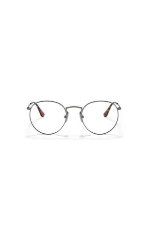 Ray-ban Round Frame Titanium Eyeglasses - Grey