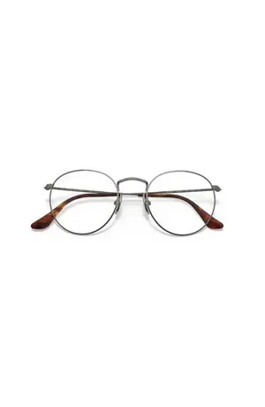 Ray-ban Round Frame Titanium Eyeglasses - Grey