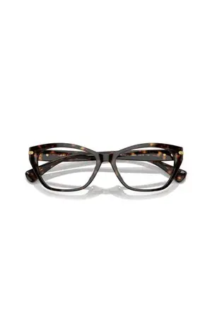 Ralph Lauren 55mm Rectangle Optical Glasses - Tortoise