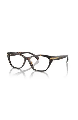 Ralph Lauren Acetate Full Rim Pillow Frame Eyeglasses - Tortoise