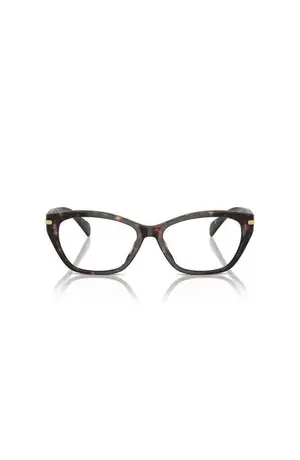 Ralph Lauren Acetate Full Rim Pillow Frame Eyeglasses - Tortoise