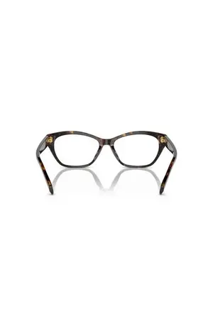 Ralph Lauren Acetate Full Rim Pillow Frame Eyeglasses - Tortoise
