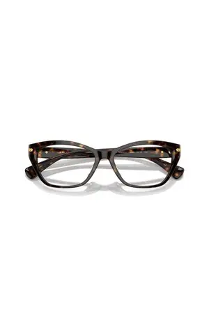 Ralph Lauren Acetate Full Rim Pillow Frame Eyeglasses - Tortoise