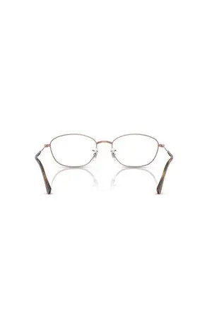Ray-ban 55mm Irregular Eyeglasses - Copper