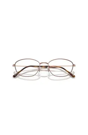 Ray-ban 55mm Irregular Eyeglasses - Copper