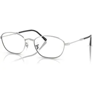Ray-ban Ray-Ban Irregular Metal Eyeglasses Silver