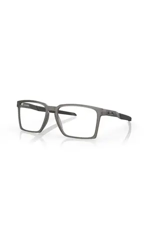 Oakley 56mm Rectangle Full Rim Eyeglasses - Grey