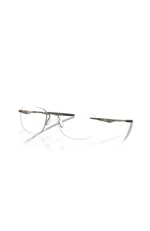 Oakley 53mm Rectangle Optical Glasses Brown