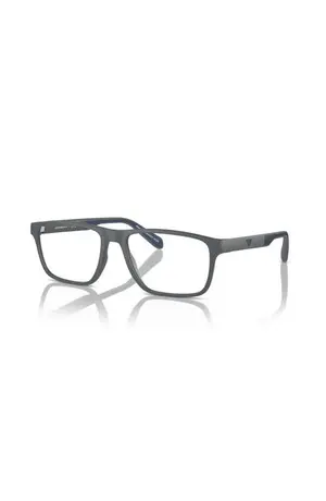 Emporio Armani Rectangle Full Rim Optical Glasses - Grey