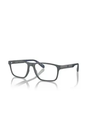 Emporio Armani Rectangle Eyeglasses - Grey