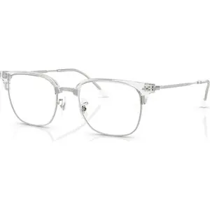 Ray-ban Clubmaster Optics Square Frame Eyeglasses - Transparent