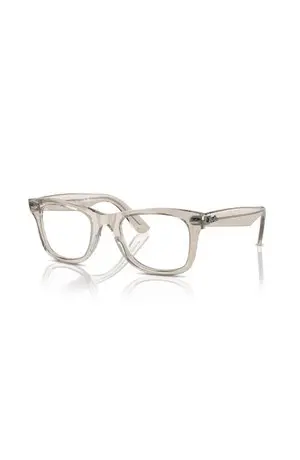 Ray-ban 50mm Square Optical Glasses - Light Grey